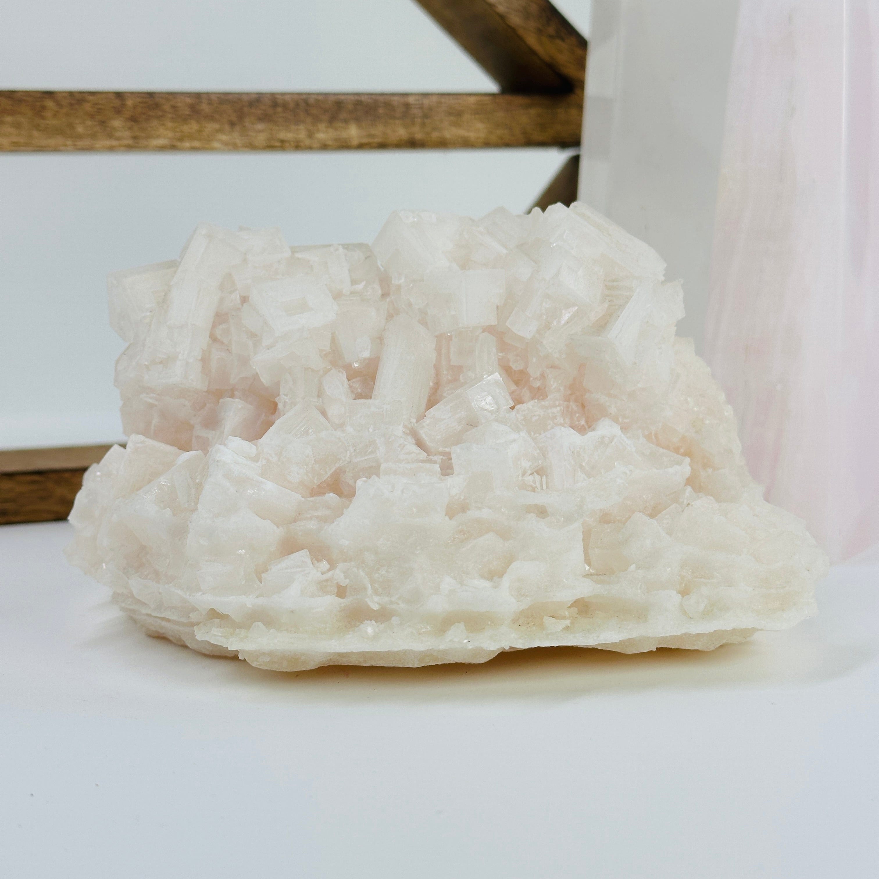 Large Pink Halite Crystal Cluster Rare Specimen – Rock Paradise