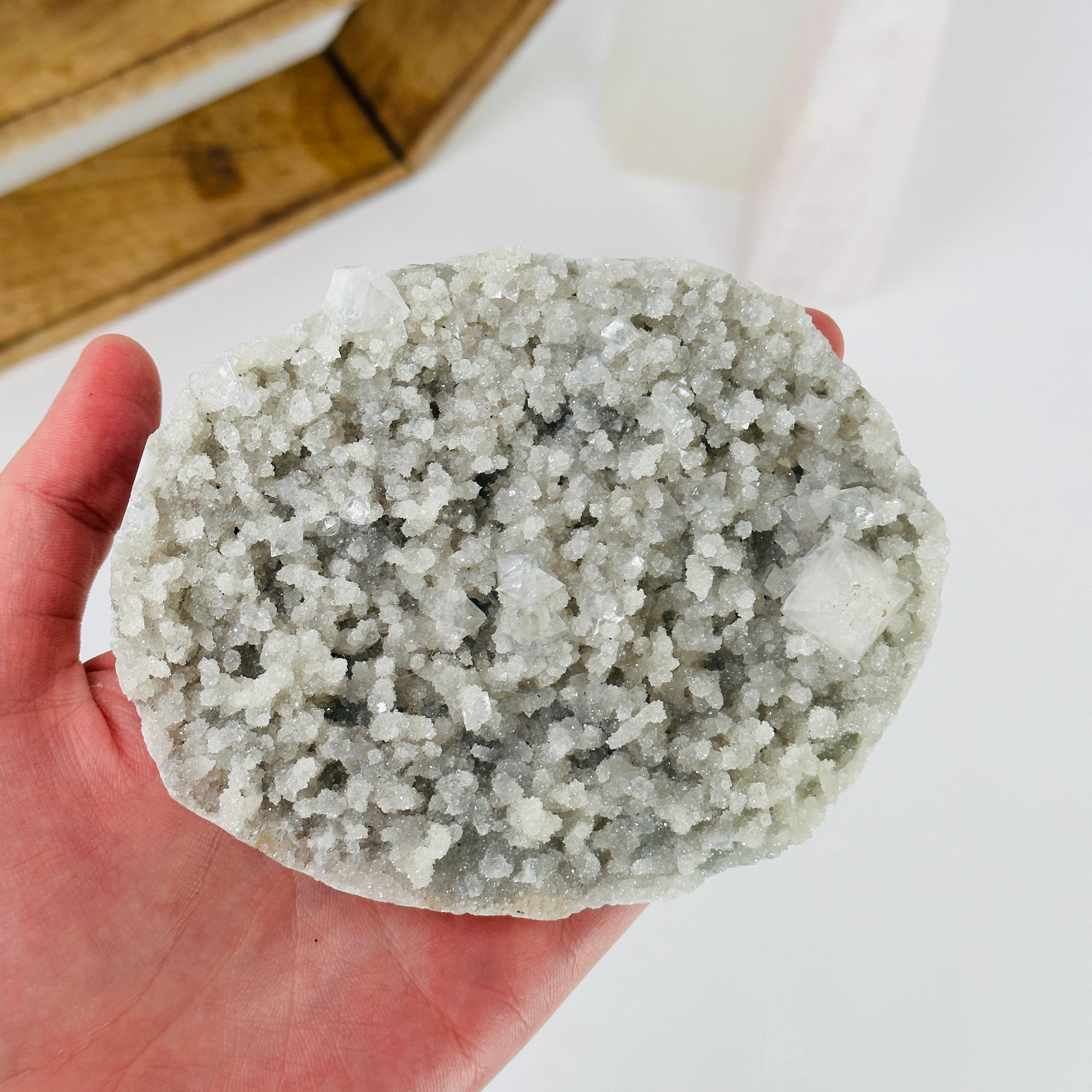 Zeolite with Apophyllite Crystal Rare Find – Rock Paradise