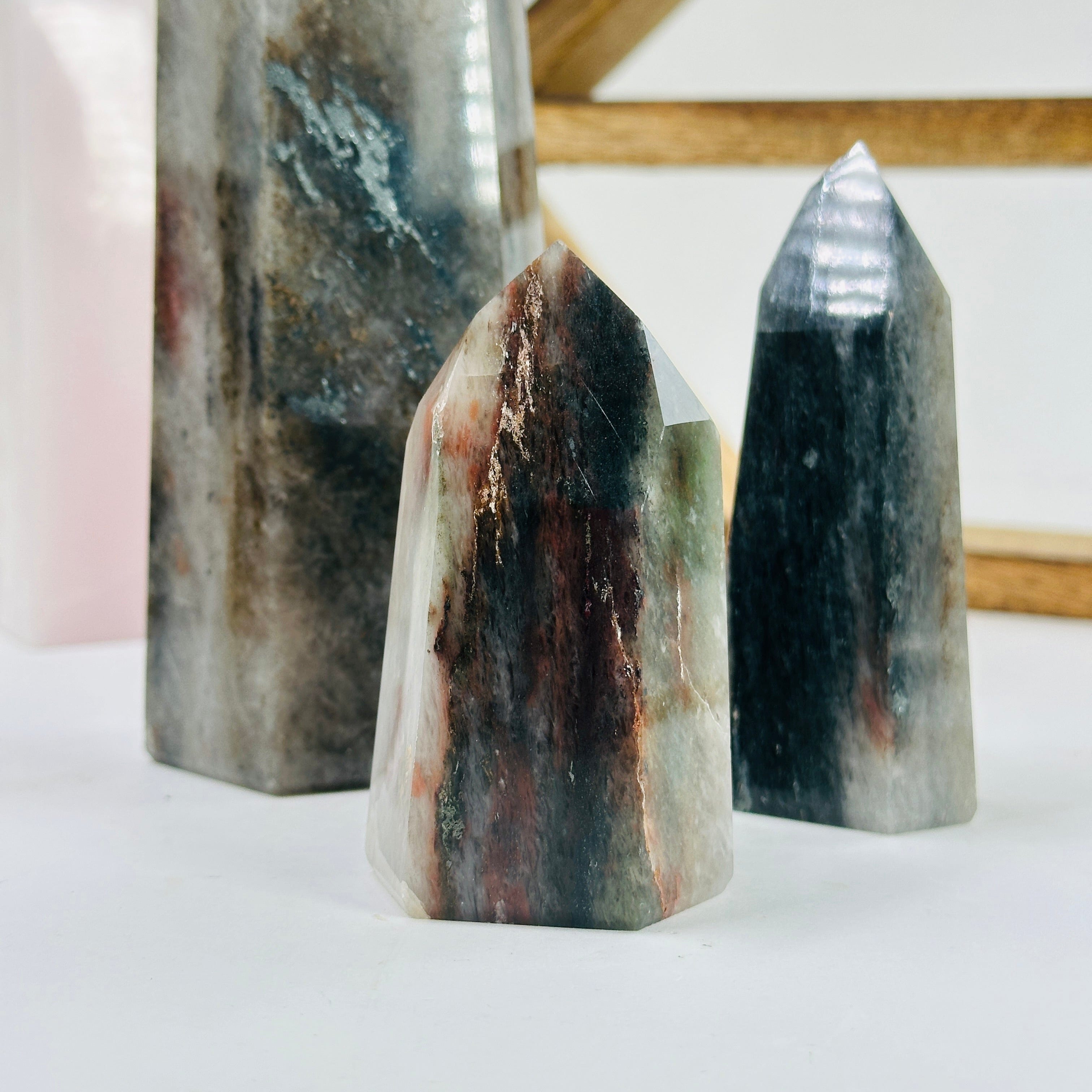 Hematoid Crystal Polished Point YOU CHOOSE – Rock Paradise