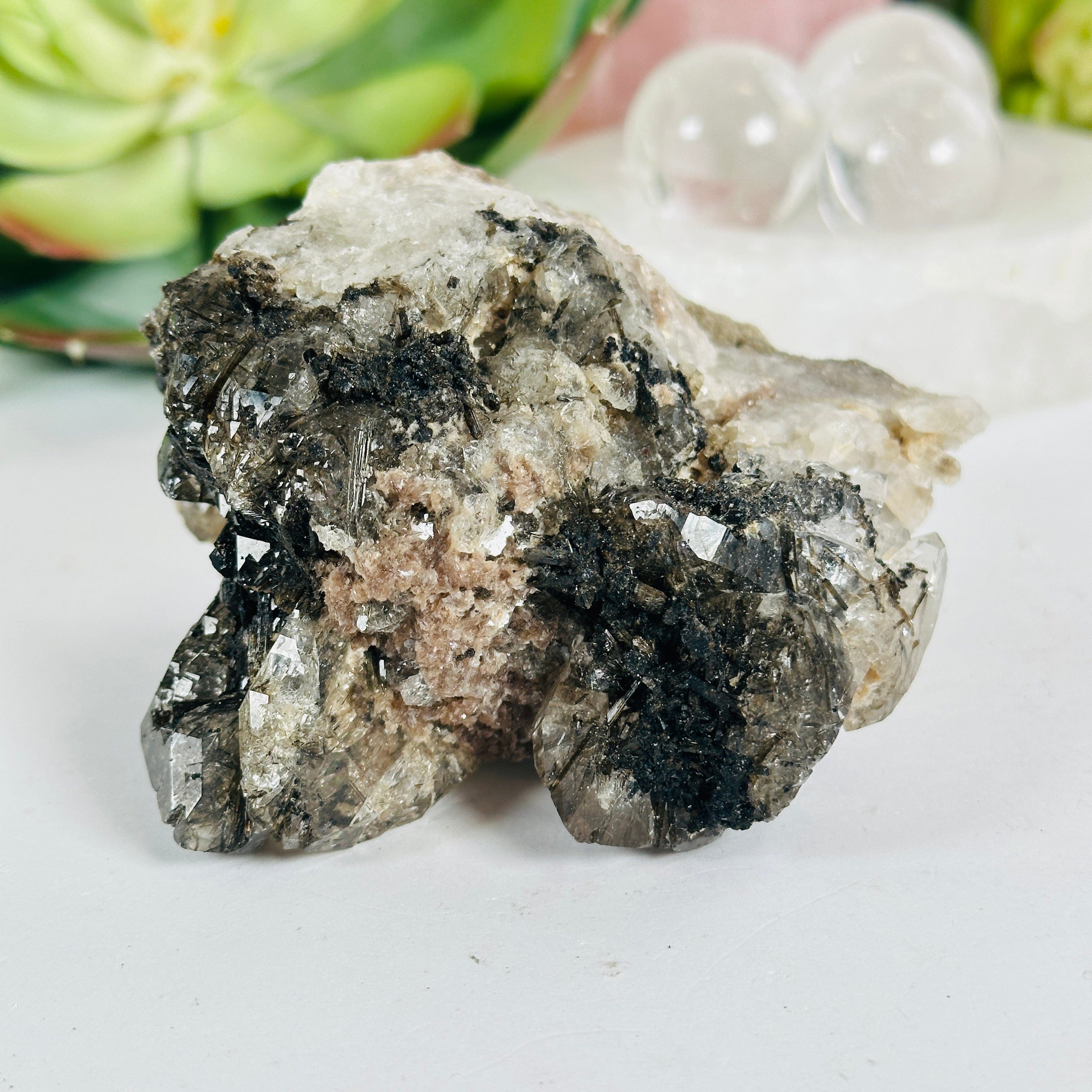 Elestial Alligator Fibrous Smokey Quartz Crystal with Rutile HIGH QUAL ...