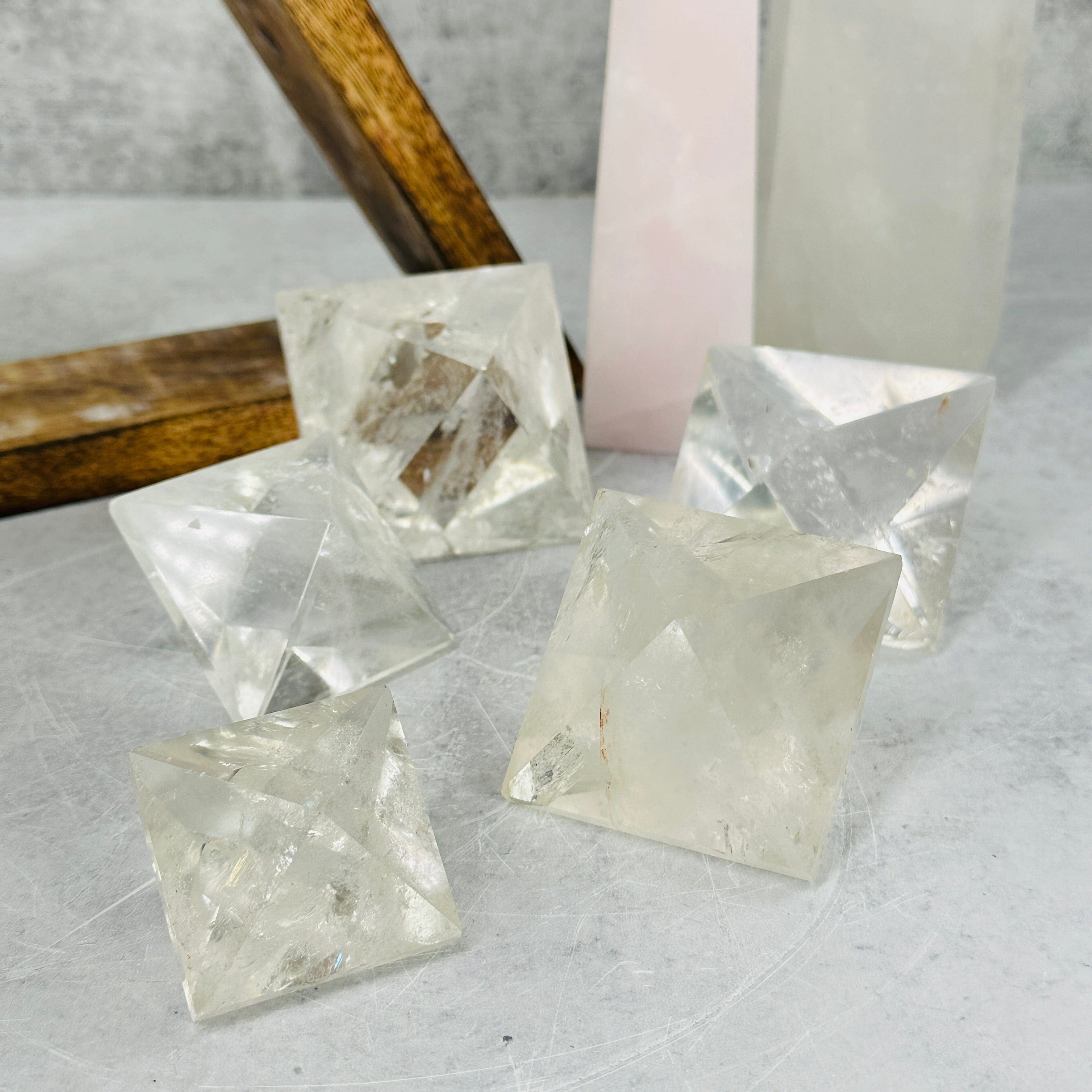 Crystal Quartz Geometric Shapes BY WEIGHT – Rock Paradise