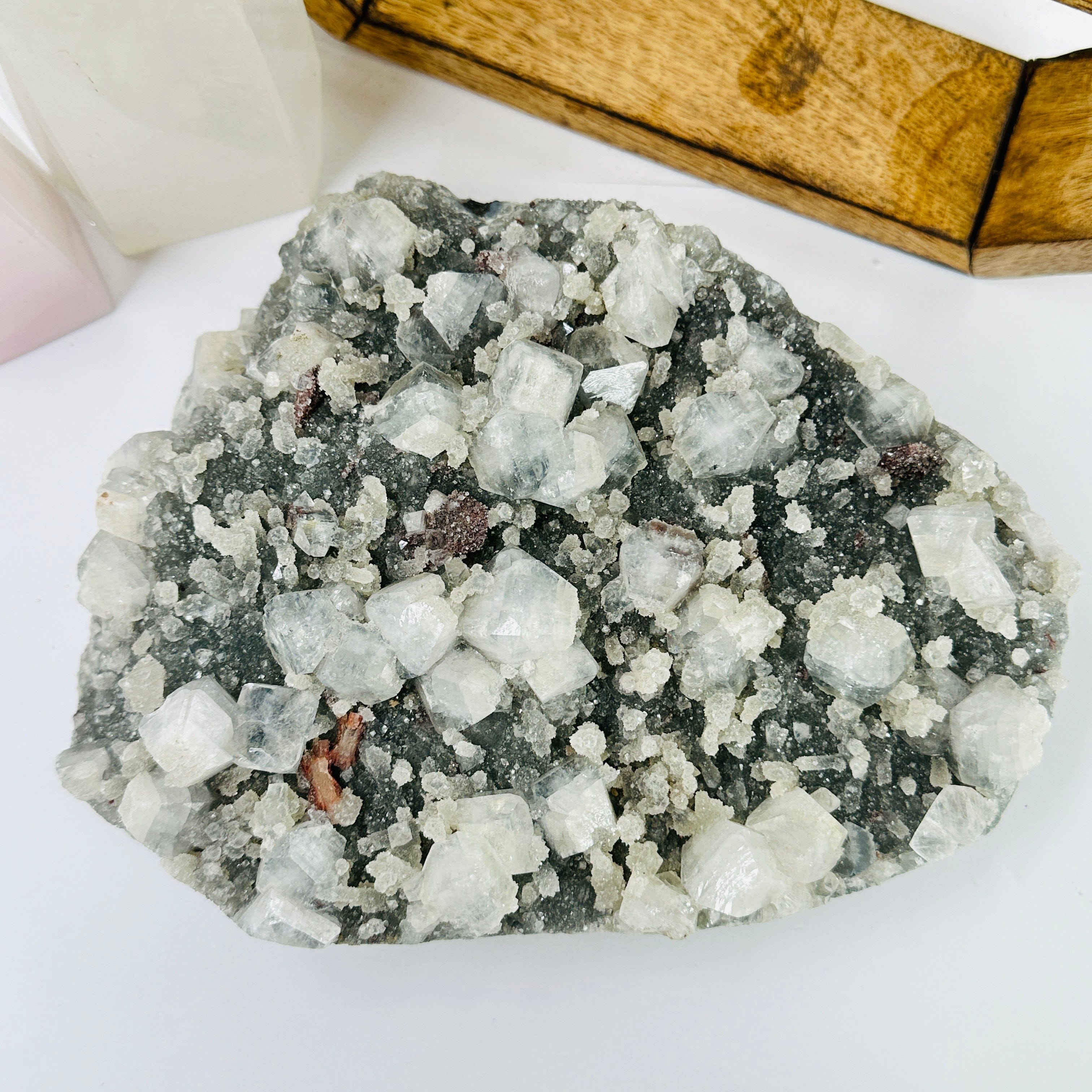 Large Zeolite on Matrix Crystal Specimen – Rock Paradise