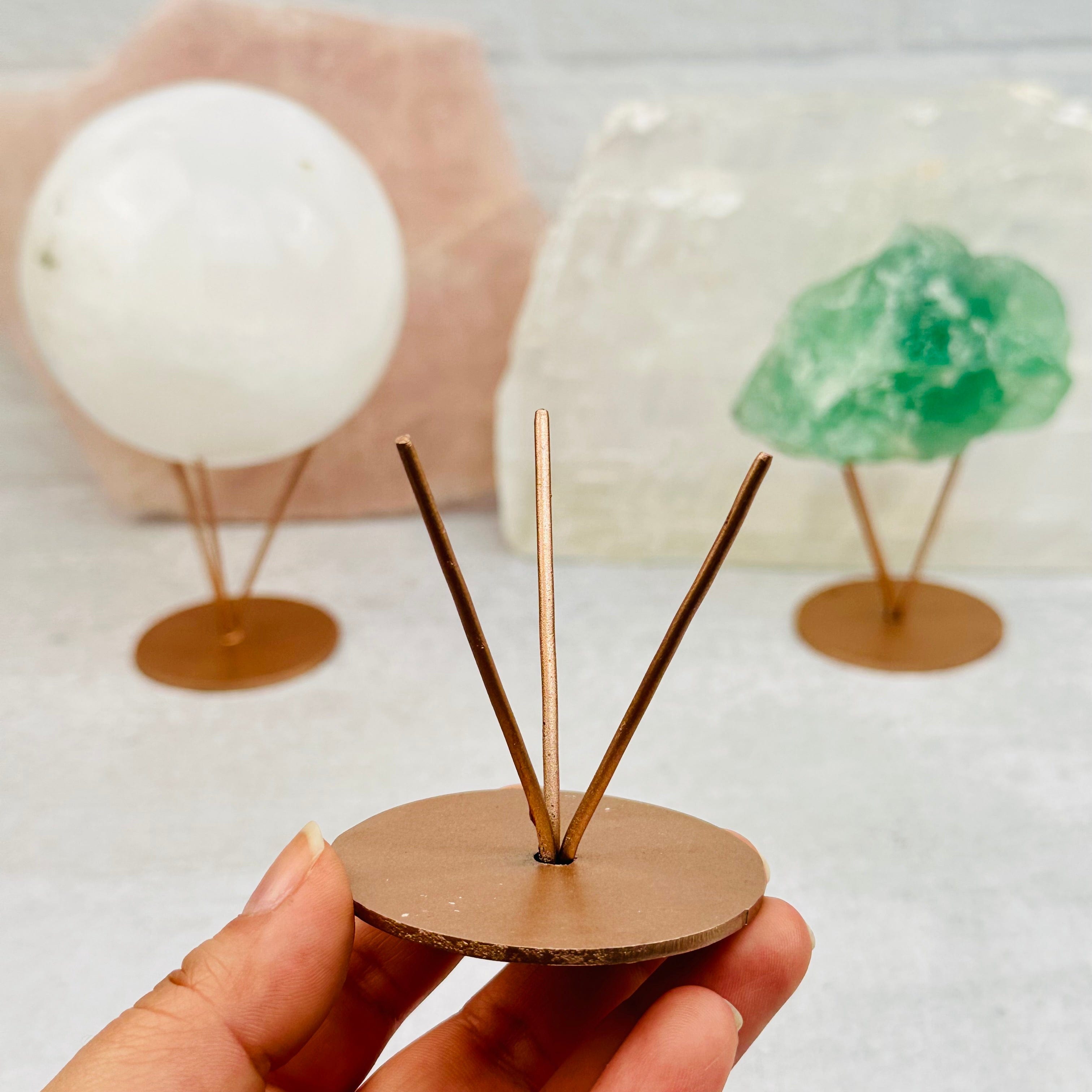 Metal Crystal Stand - Crystal and Sphere Holder – Rock Paradise