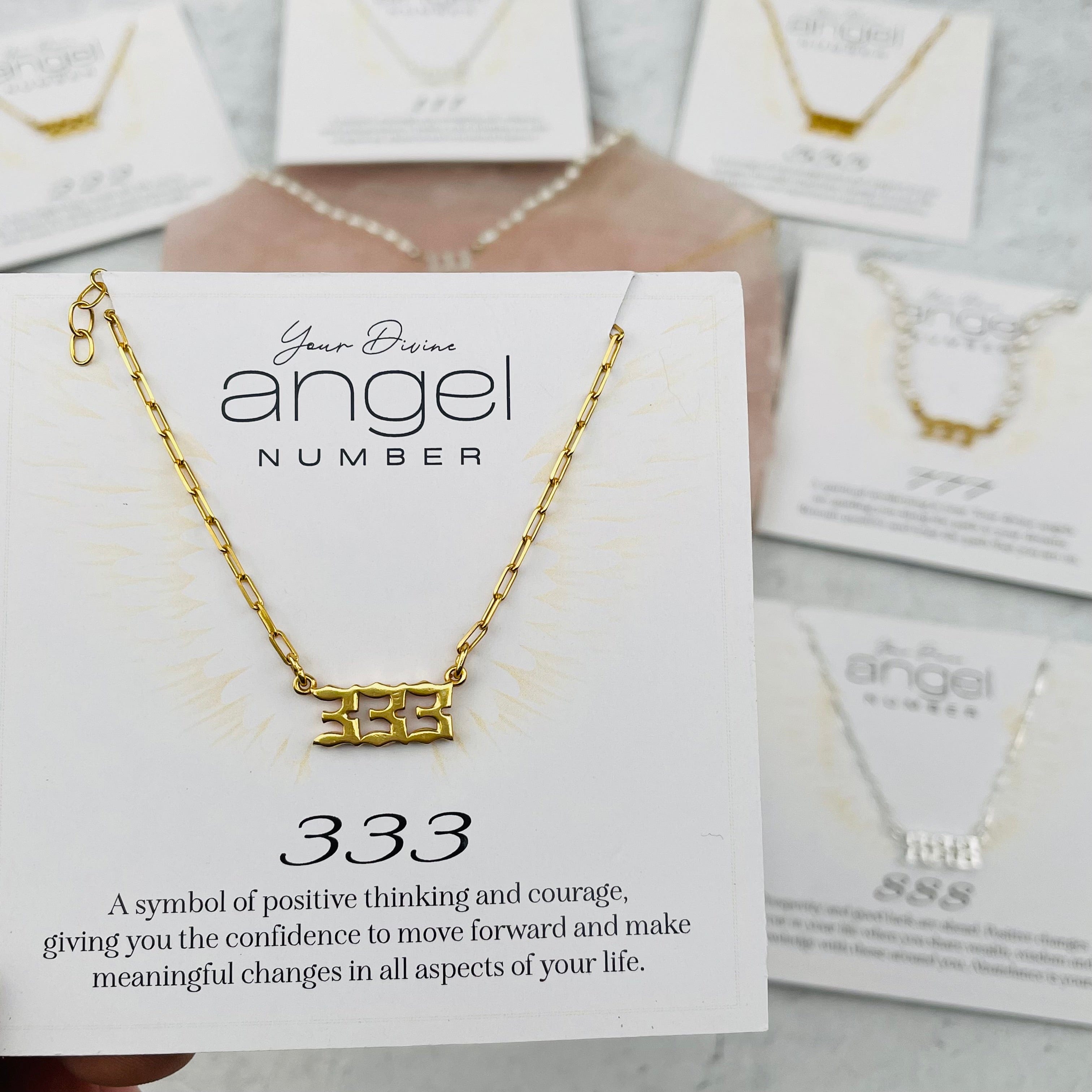 Divine Angel Numerology Number Necklace - You Select Style – Rock Paradise