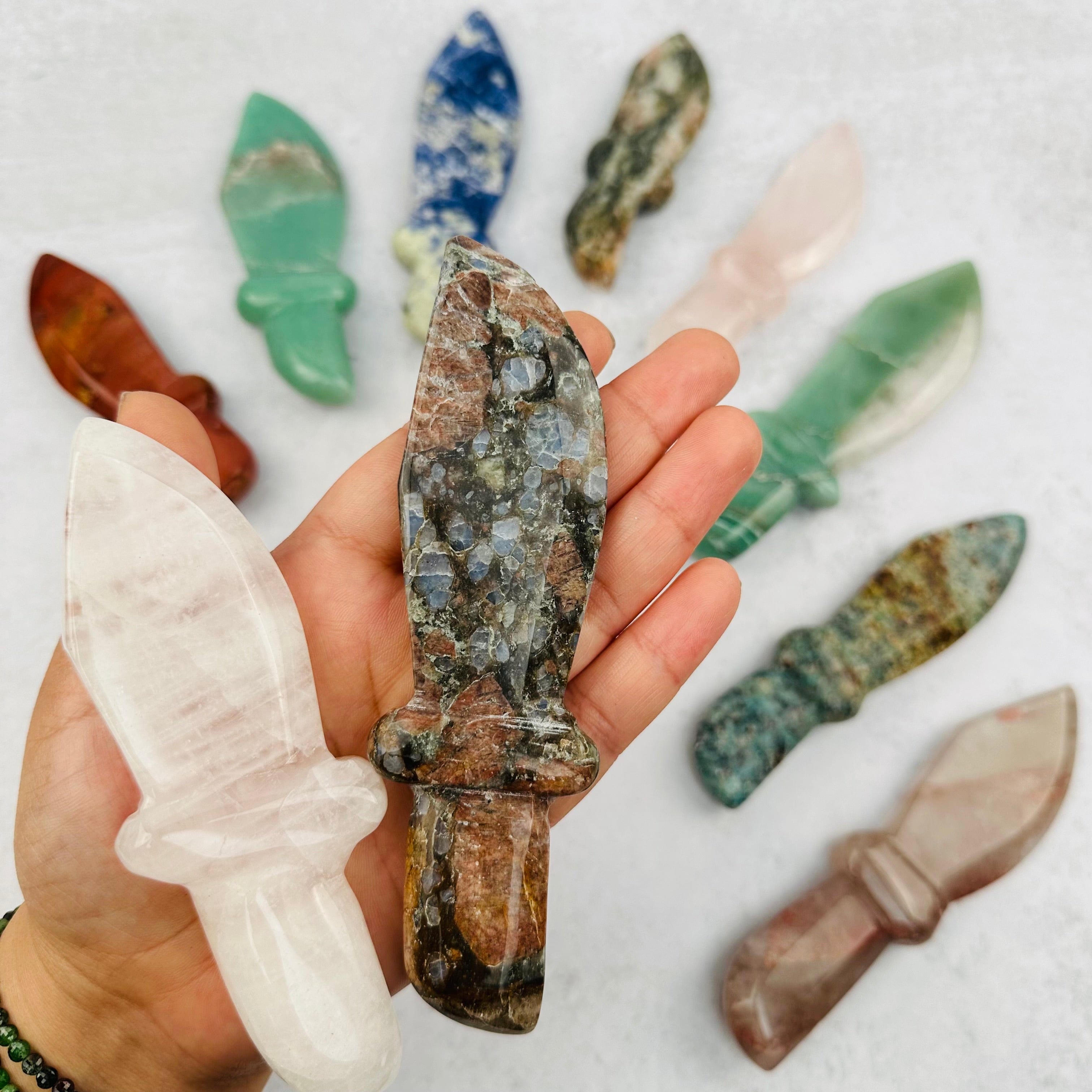 Crystal Gemstone Knives -Medium – Rock Paradise