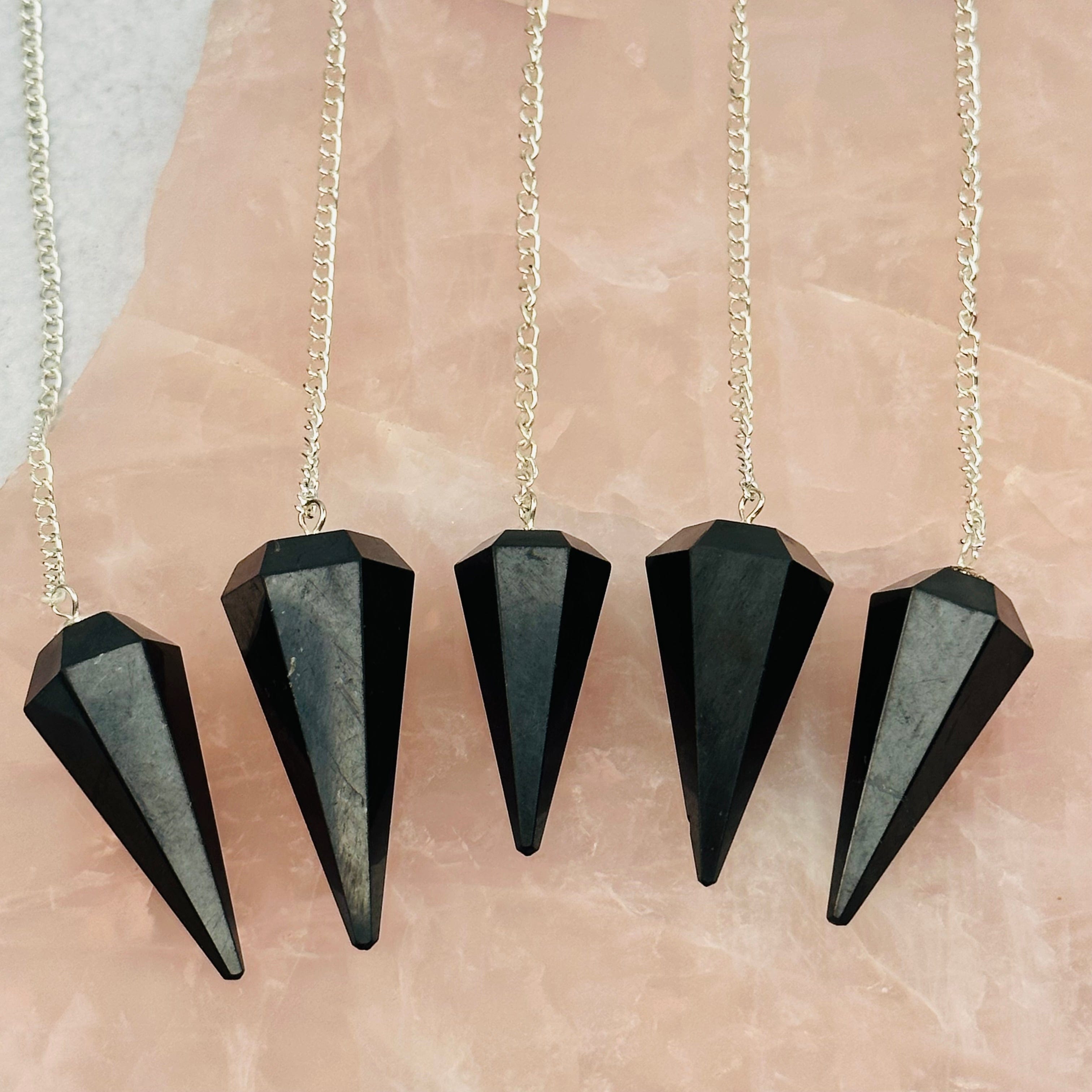 Shungite Crystal Pendulum – Rock Paradise