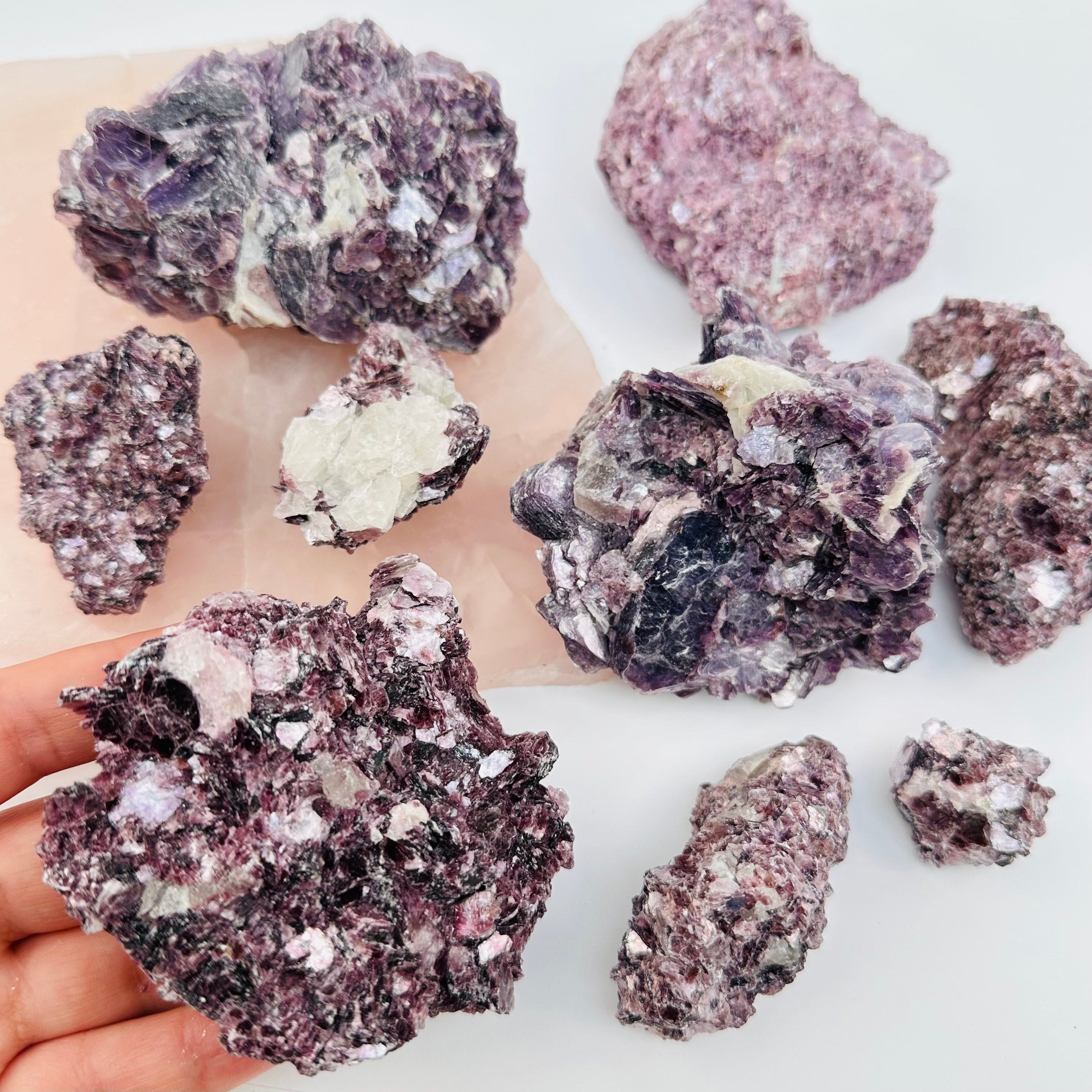 Star Mica Lepidolite Crystal Cluster – Rock Paradise