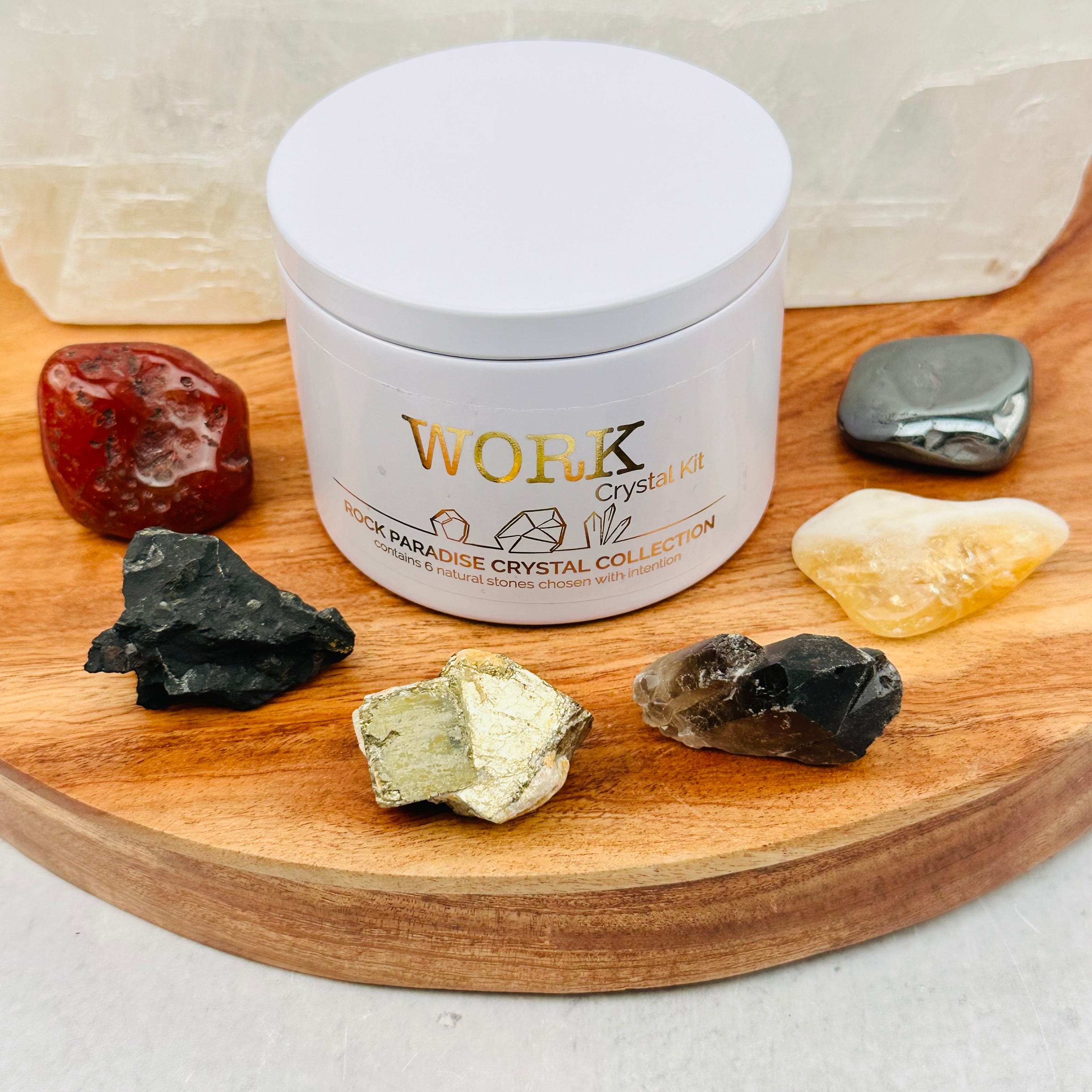 Work Crystal Kit - Set of Stones - Tin Collection – Rock Paradise