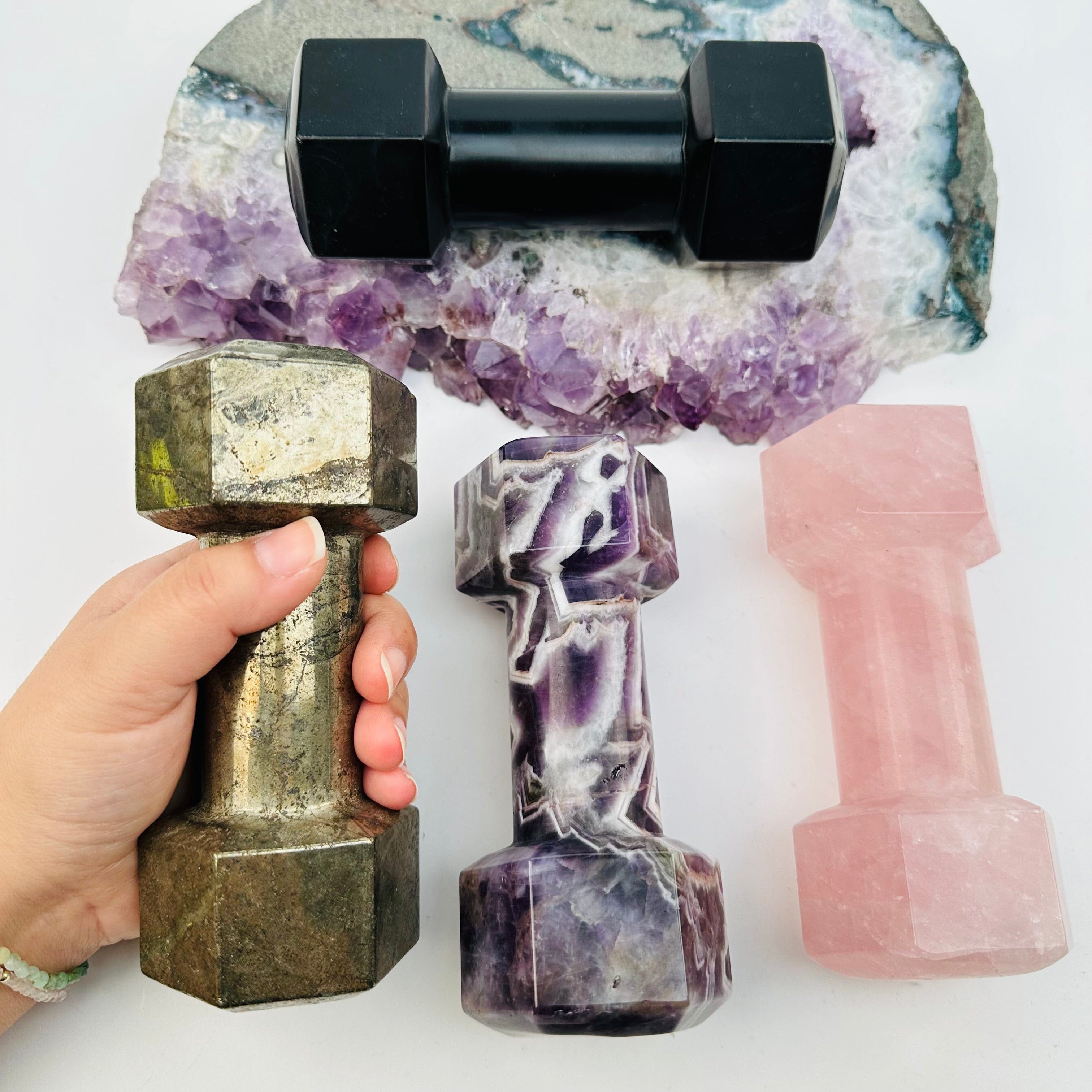 Dumbbell Crystal Workout Weight – Rock Paradise