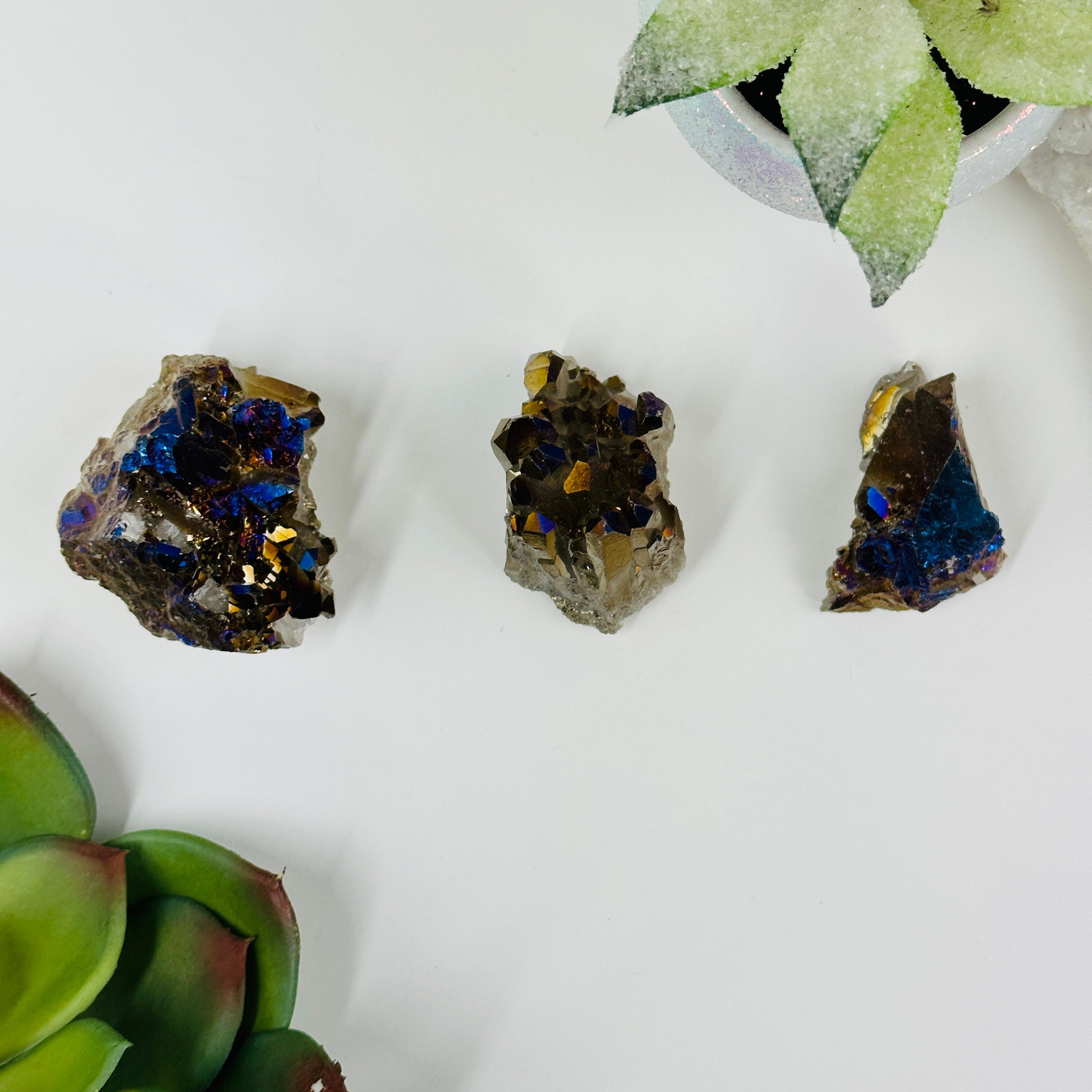 Rainbow Titanium Coated Crystal Quartz YOU CHOOSE – Rock Paradise