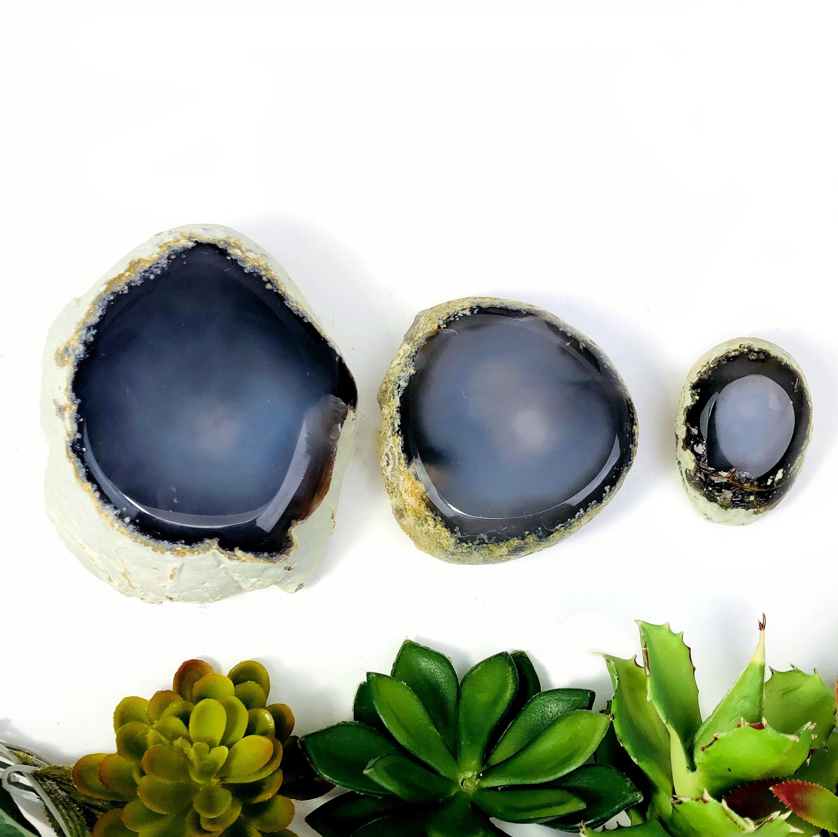 Agate Enhydro Semi-Polished Geodes - By Weight (RK200BOX) – Rock Paradise