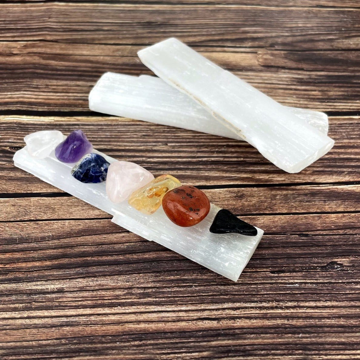 Selenite Bars - 4" - Long Gypsum Rod - Set of 3 – Rock Paradise