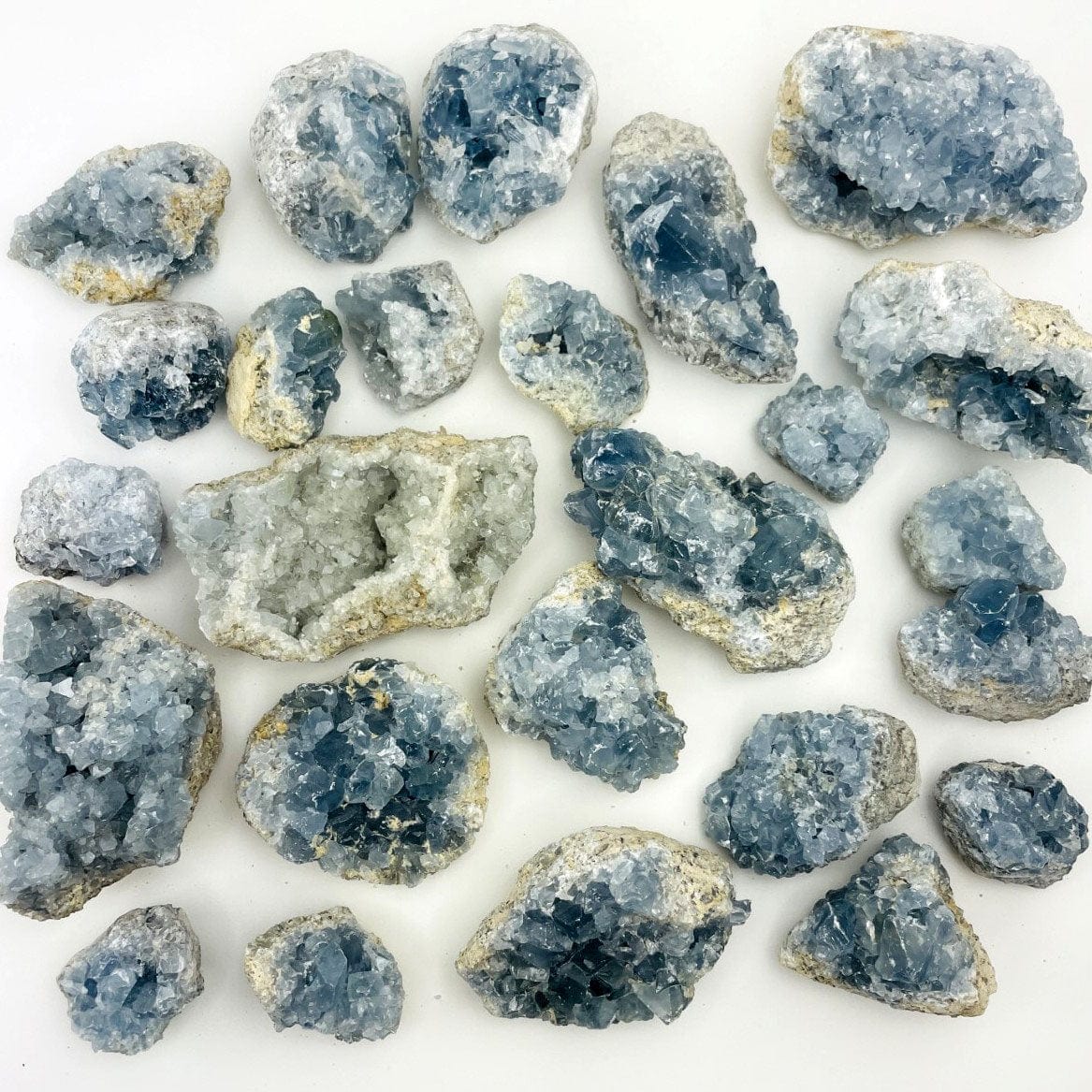 Raw Freeform Blue Celestite Crystals – Rock Paradise