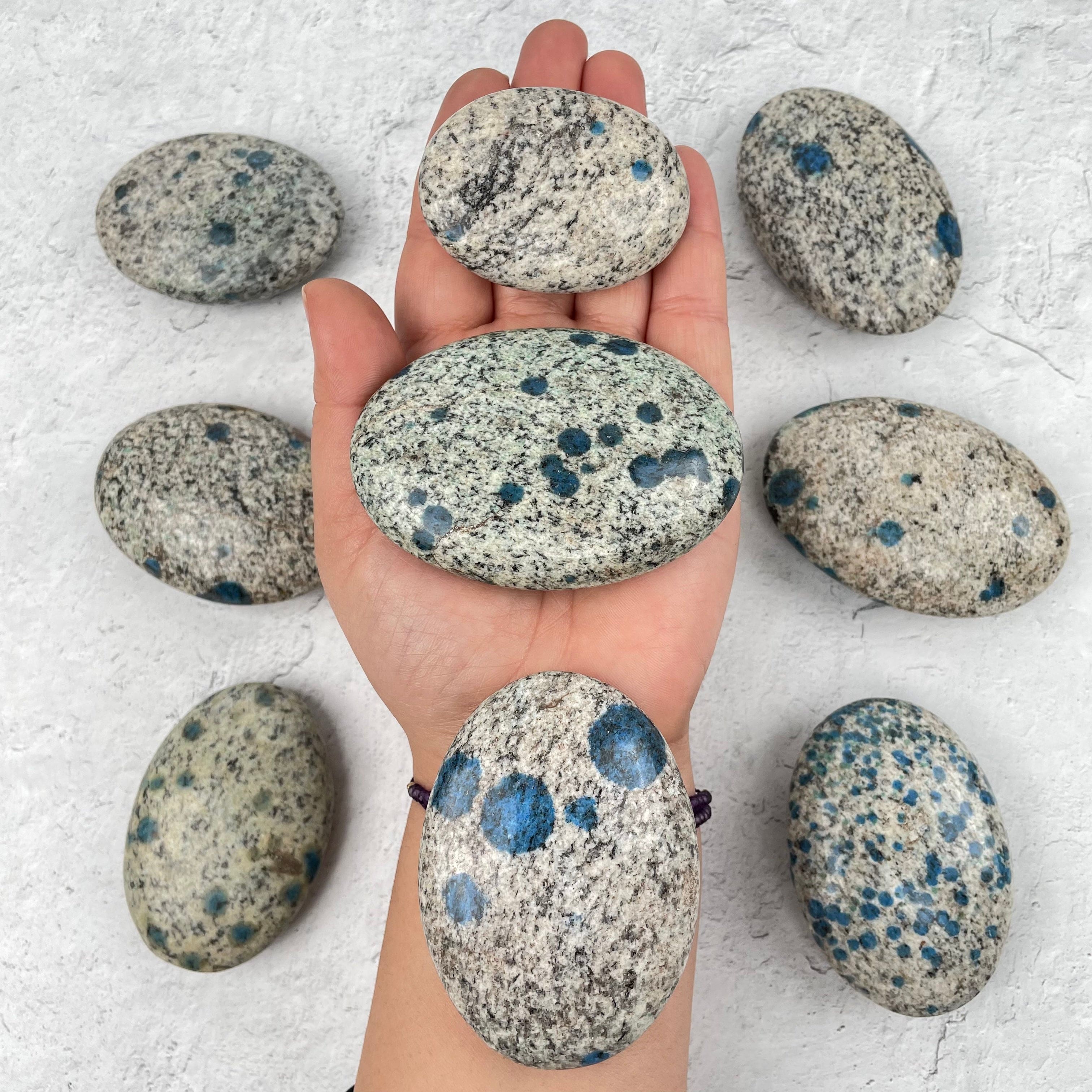 Azurite and Granite Palm Stone - By Weight – Rock Paradise