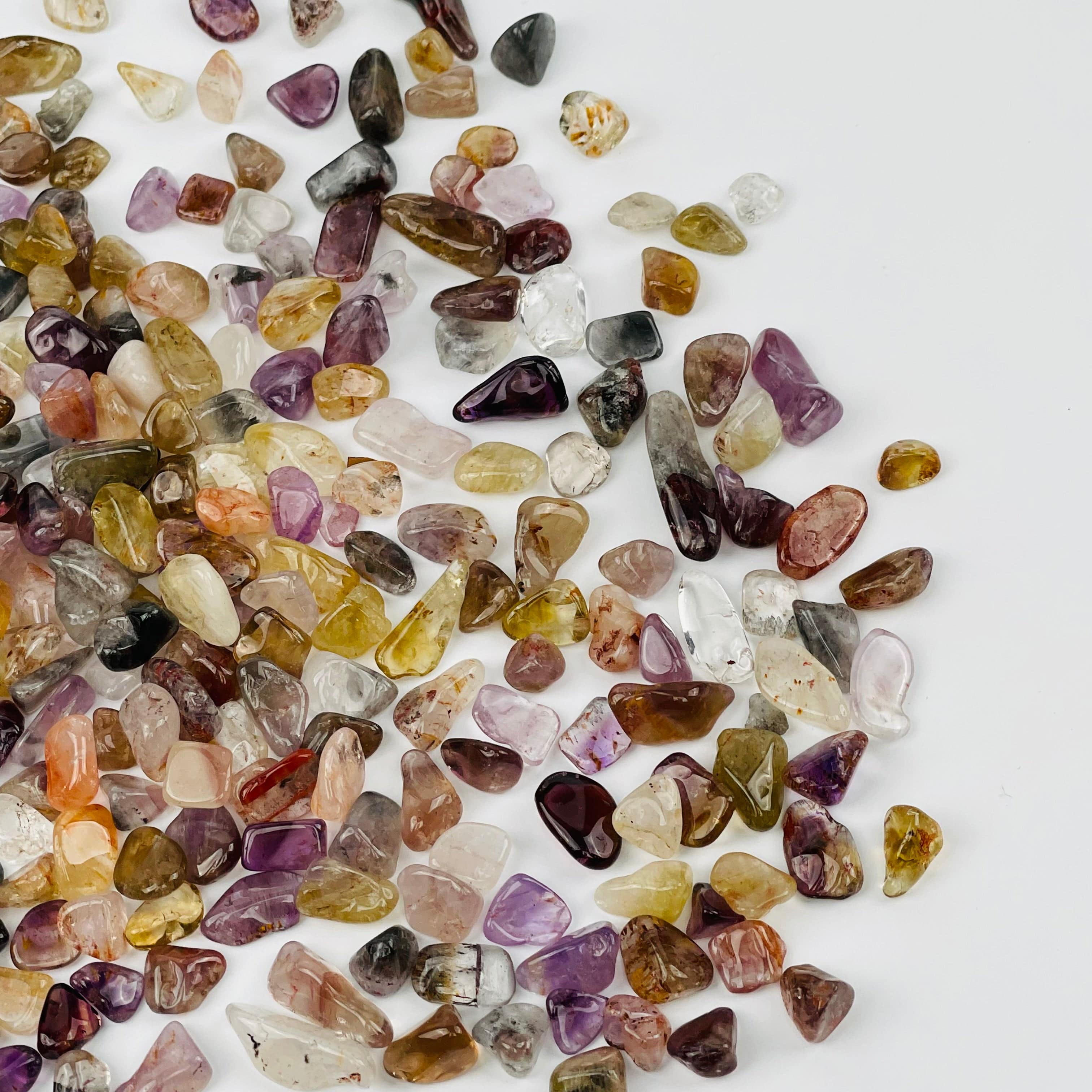 Seven Minerals in One Tumbled Chips - 1/2 pound bag – Rock Paradise