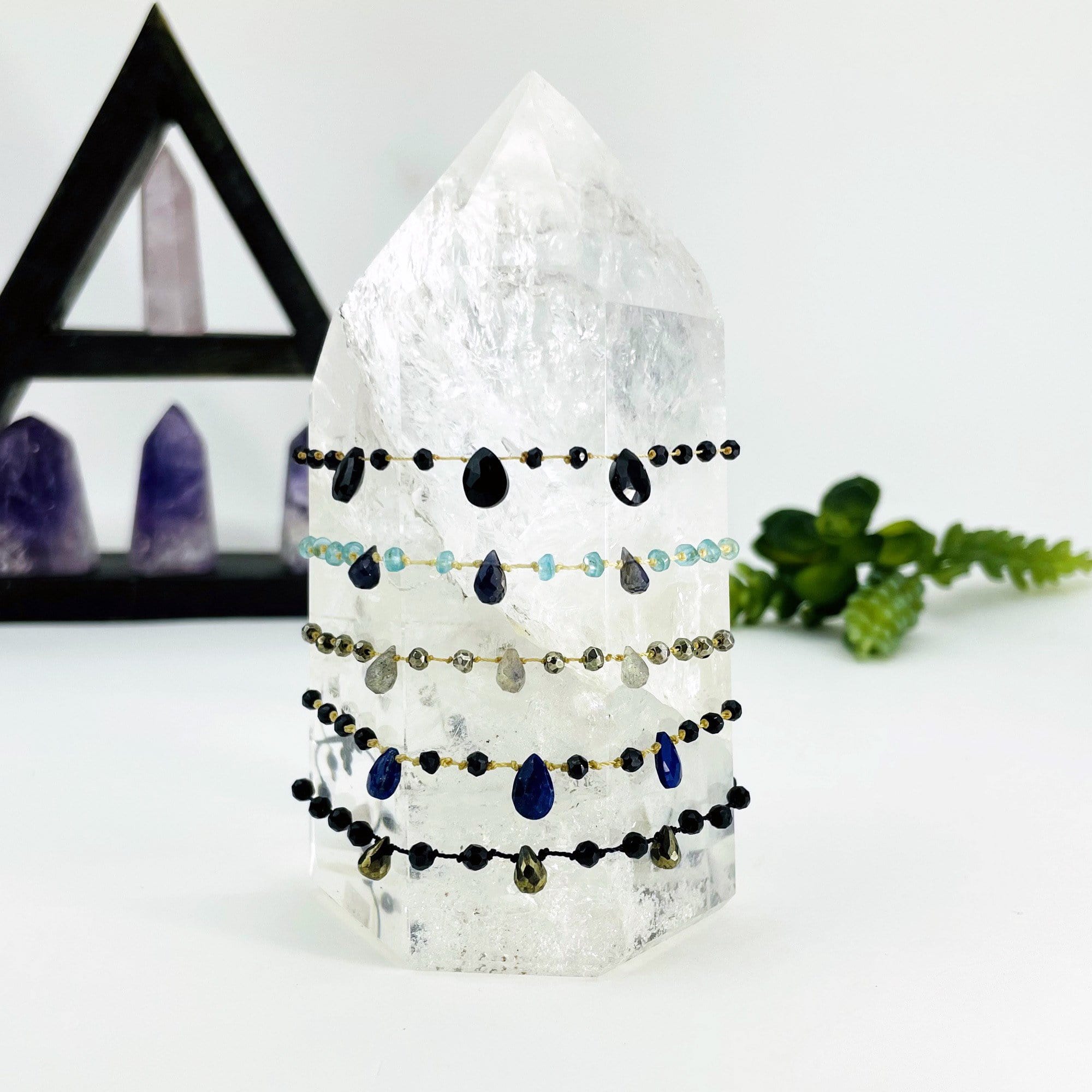 Stone Beaded Adjustable String Bracelet – Rock Paradise