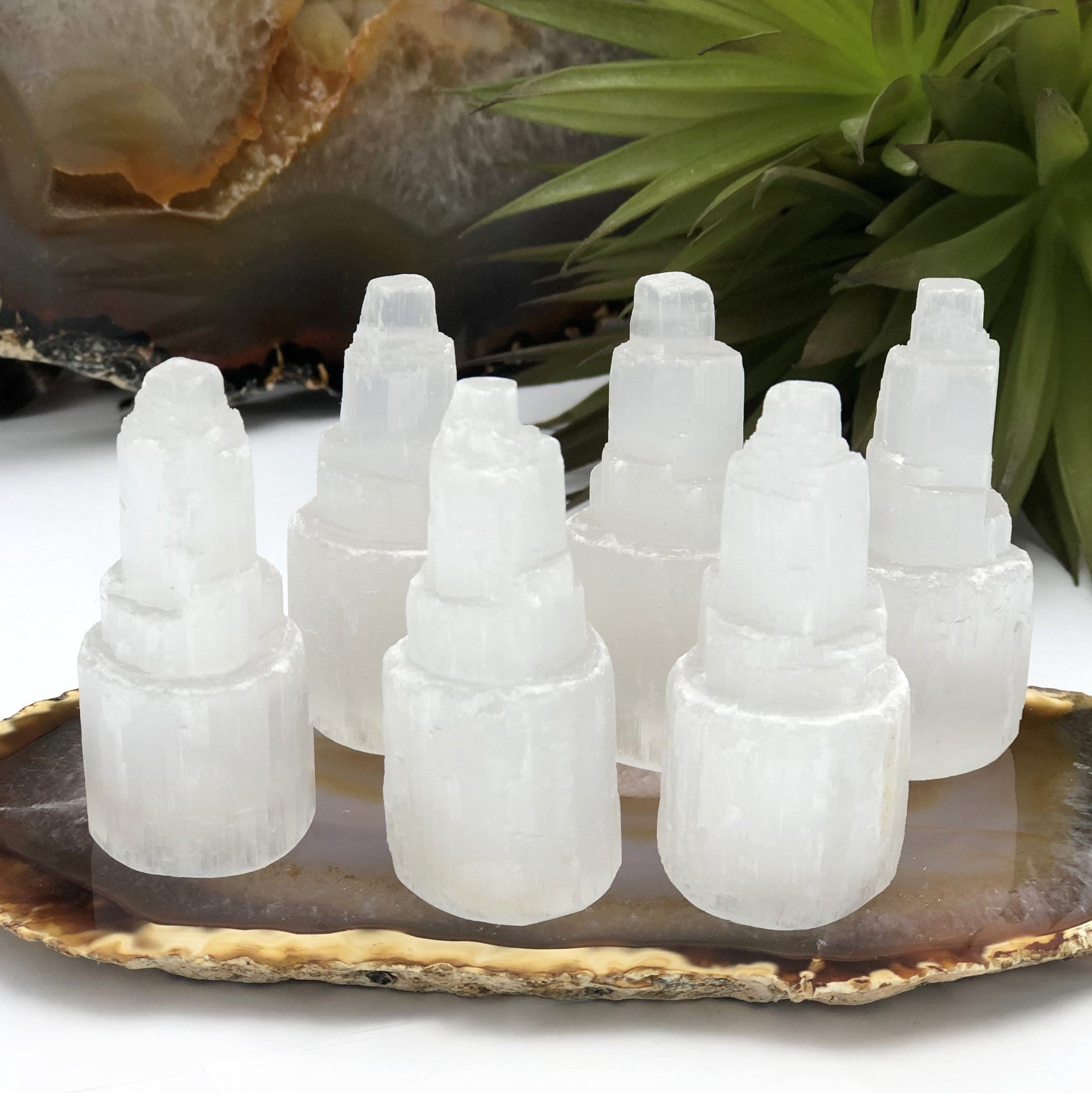 Petite Raw Selenite Crystal Tower – Rock Paradise