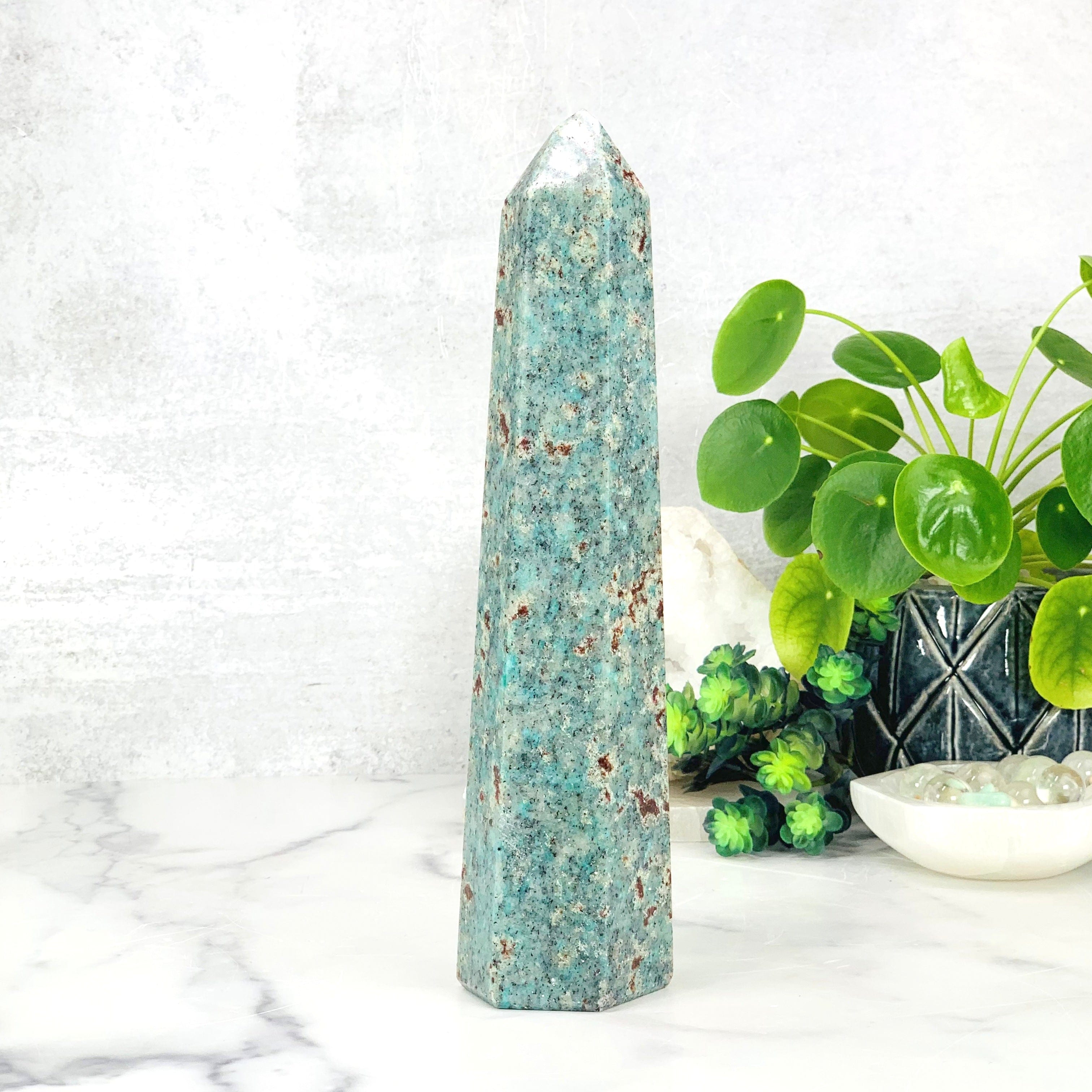 Amazonite Polished Point Tower – Rock Paradise