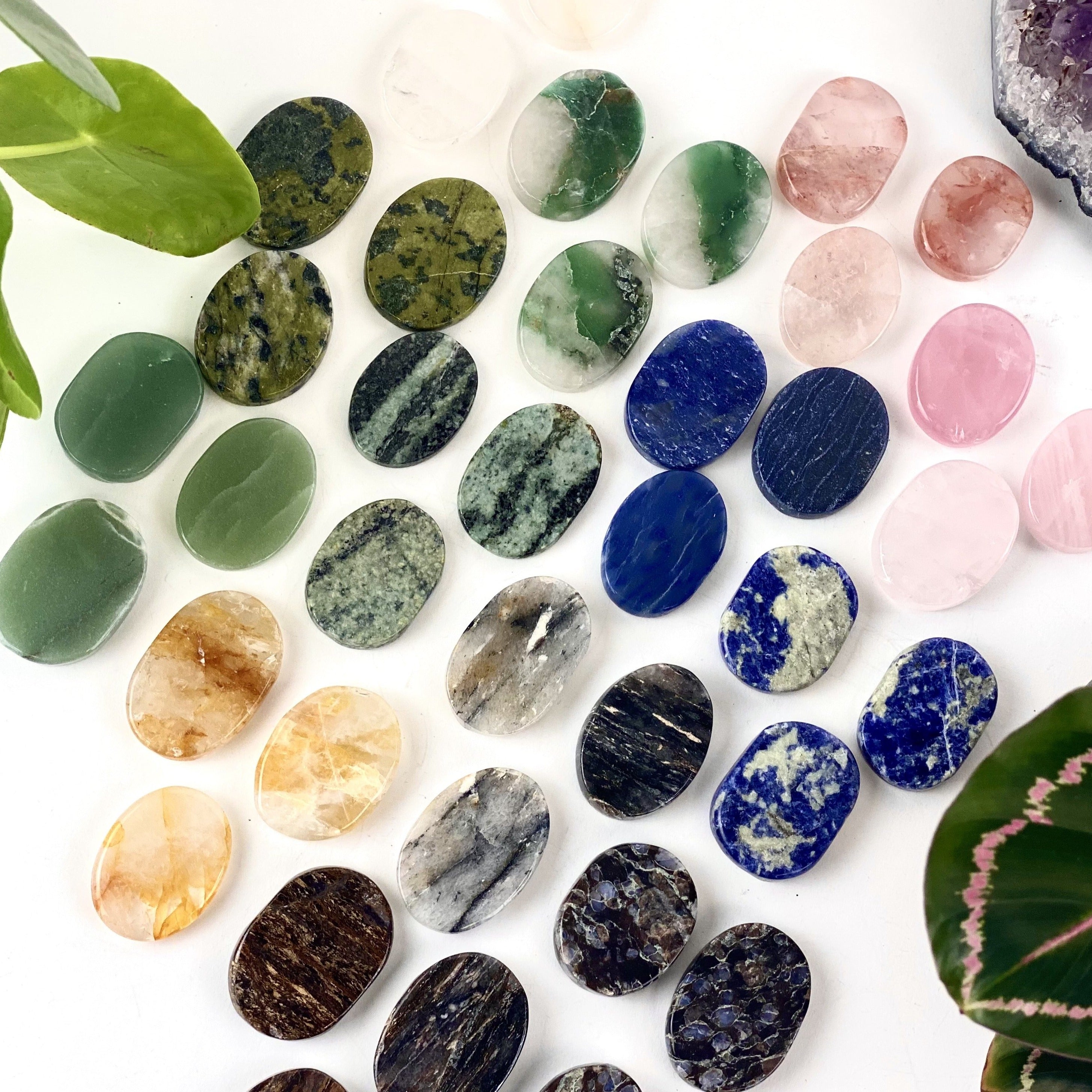 Gemstone Worry Stone - Finger Massage Stone – Rock Paradise
