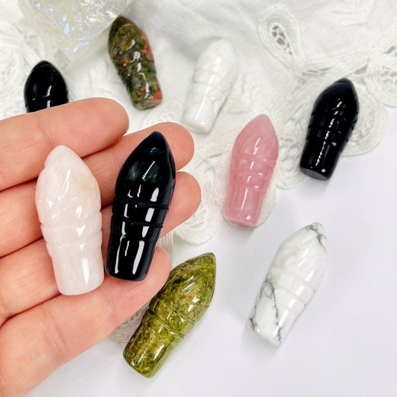 Gemstone Ice Cream Cone - Carved Stone – Rock Paradise