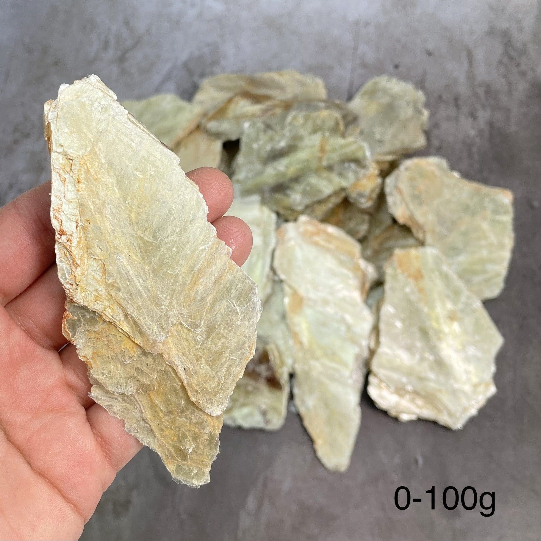 Golden Mica Crystal Slice (Natural Mica Sheet, Semi-Transparent Stone ...