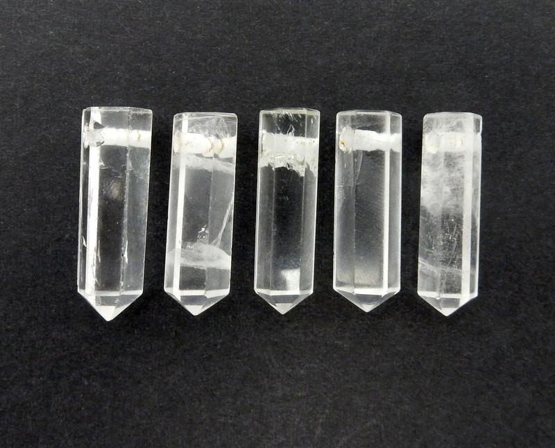 Crystal Quartz Pencil Point Bead - Top Side Drilled Bead – Rock Paradise