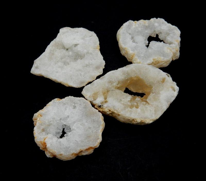 Calcite Druzy Bead - White Calcite Druzy Side Drilled Bead (RK36B13-06 ...