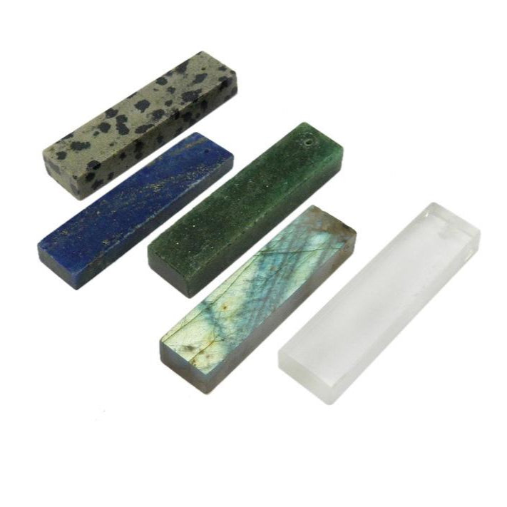 Gemstone Bar - Top Center Drilled Bar Crystal Jewelry Supply – Rock ...