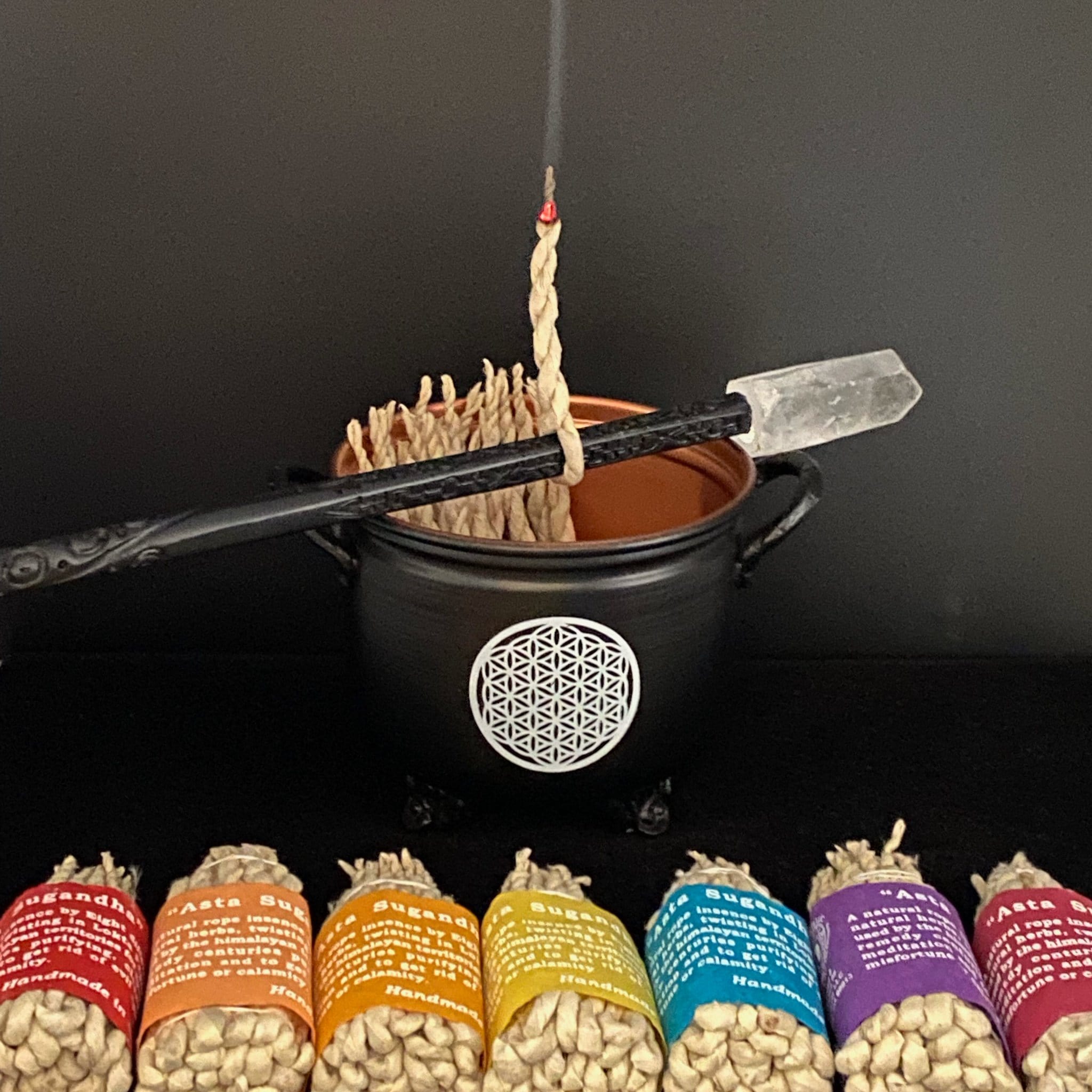 Handmade Himalayan Rope Incense Asta Sugandha Rope Incense - (UP4-07 ...