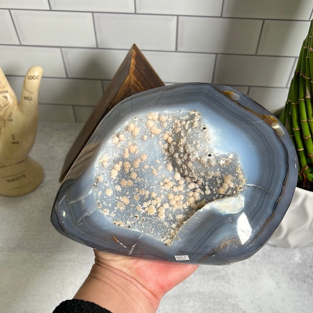 Agate Geode with Druzy Center – Rock Paradise