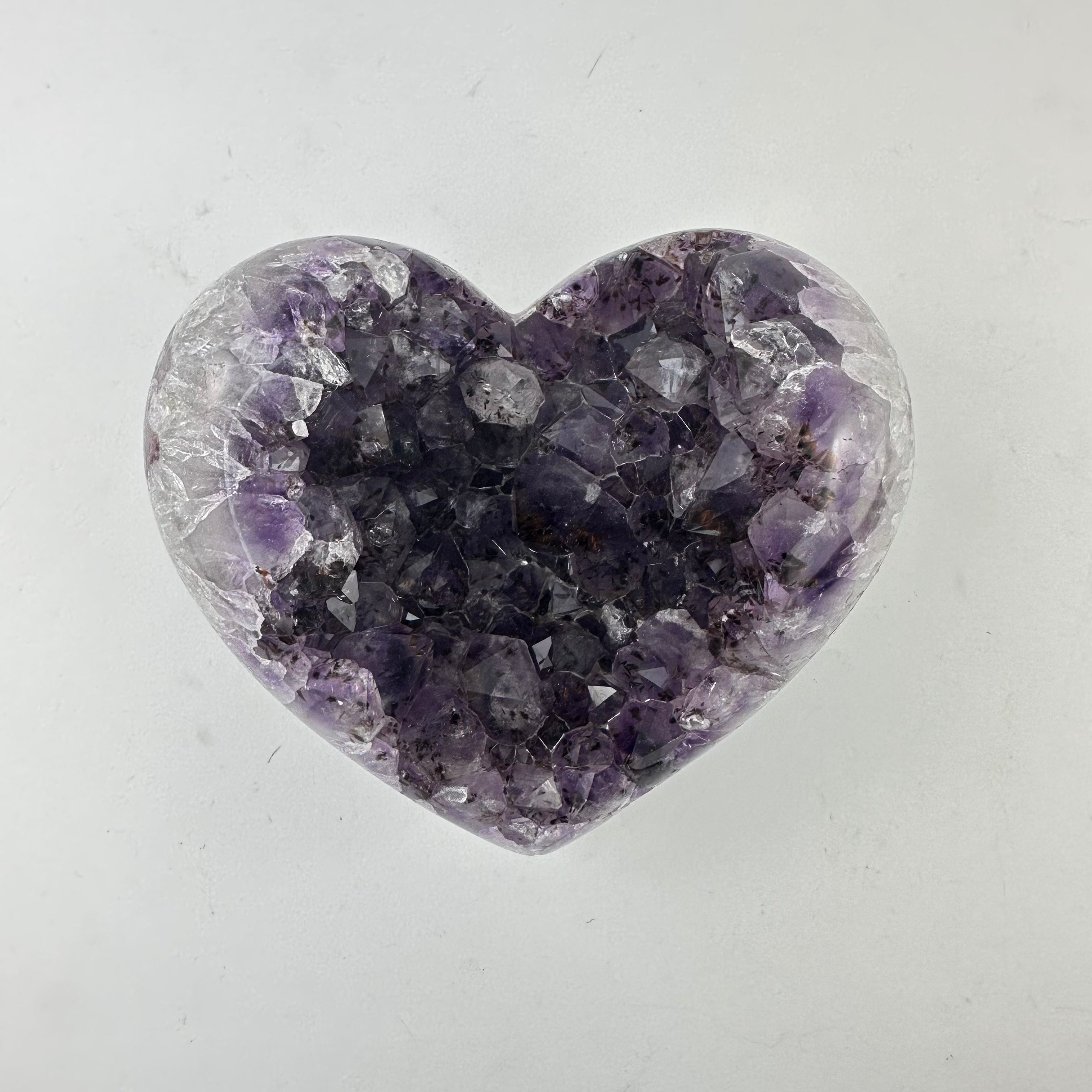 Amethyst Crystal Cluster Heart – Rock Paradise