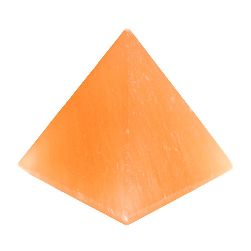 Orange Selenite Pyramid - Pyramid Shaped Orange Selenite Stone - Reiki ...