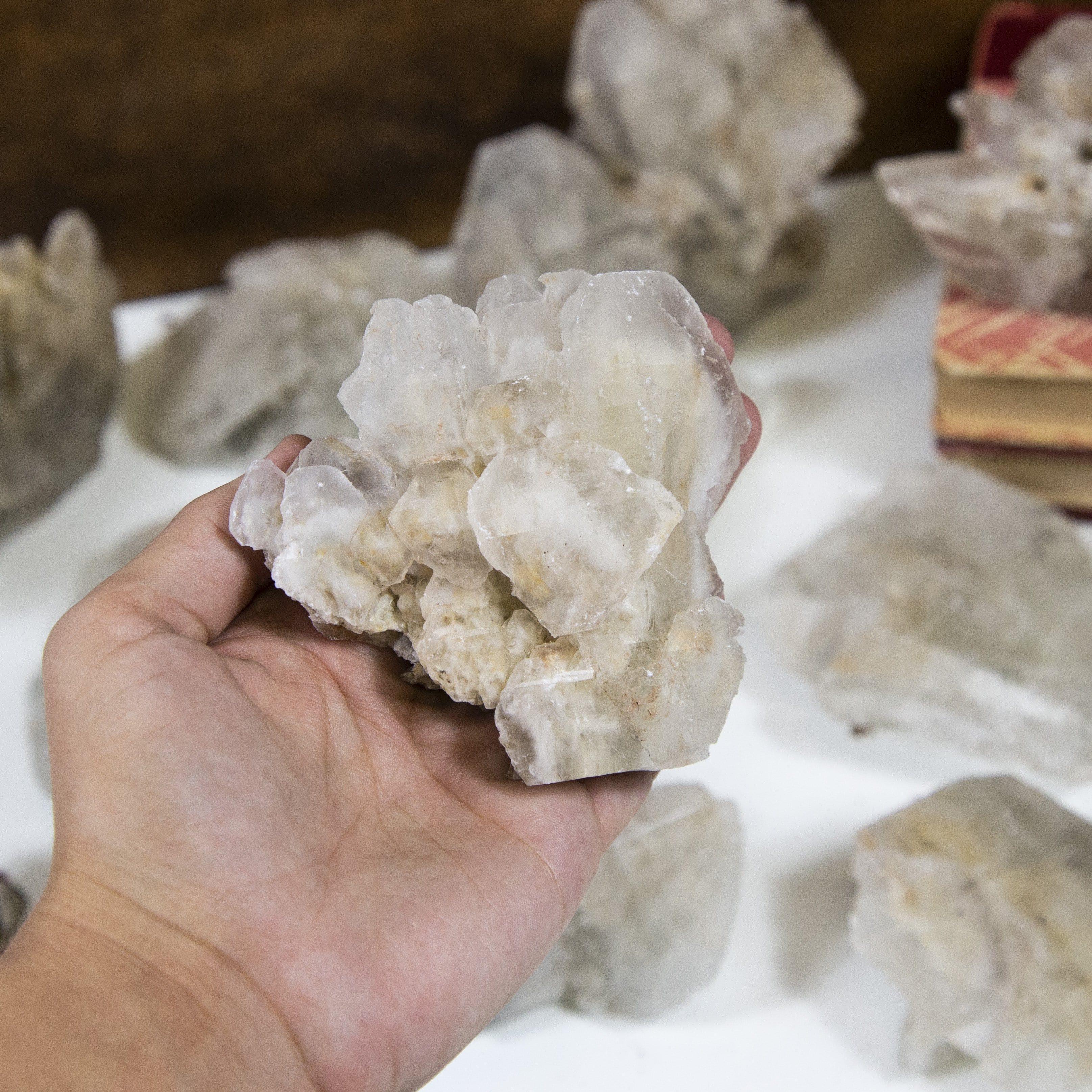 Small Phantom Selenite Clusters - Metaphysical - Chakra - Selenite Chu ...